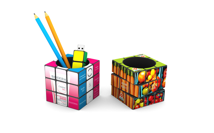 Rubik's Promotional Pen Pot - Fully Customizable - Intermed Asia